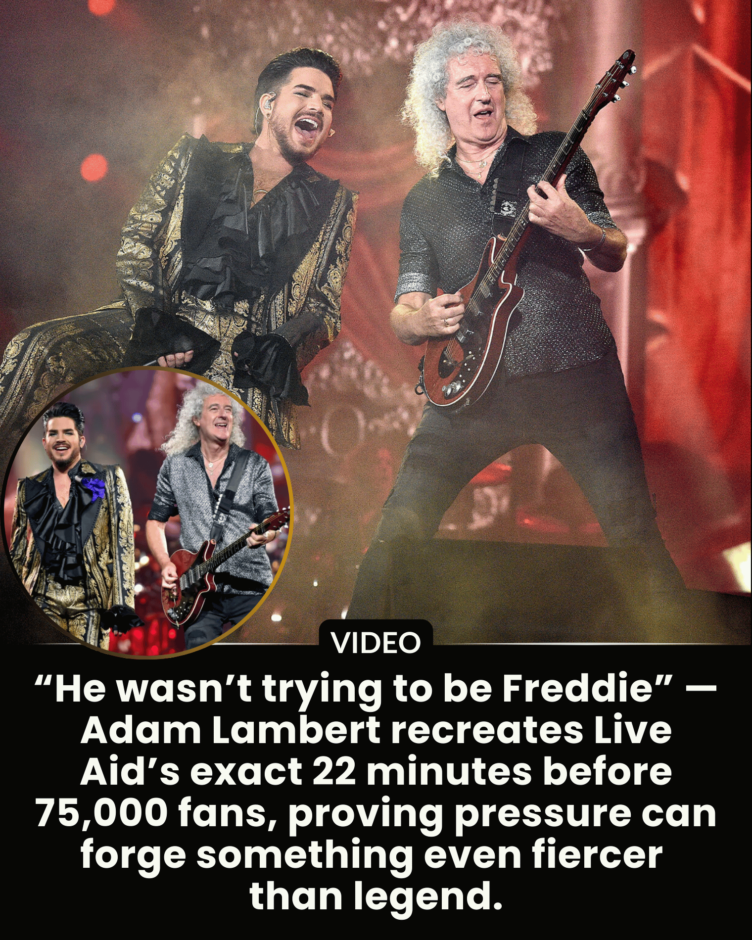 “He wasn’t trying to be Freddie” — Adam Lambert recreates Live Aid’s ...